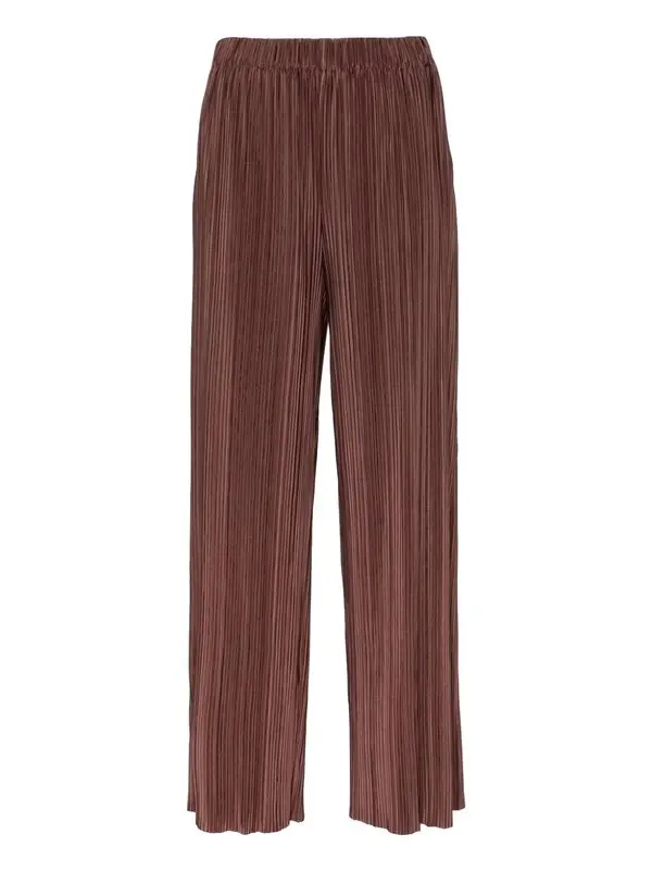 SAMSOE SAMSOE Uma Plissé-effect Trousers - Brown