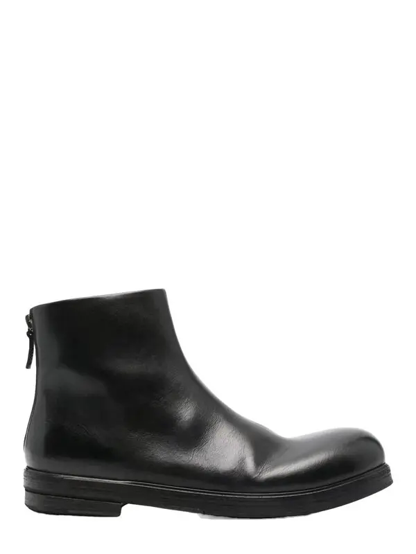 Marsèll Zucca Zeppa Leather Ankle Boots - Black