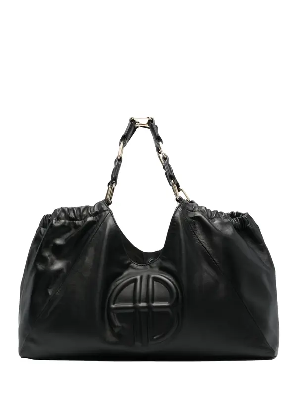 ANINE BING Medium Kate Leather Tote - Black
