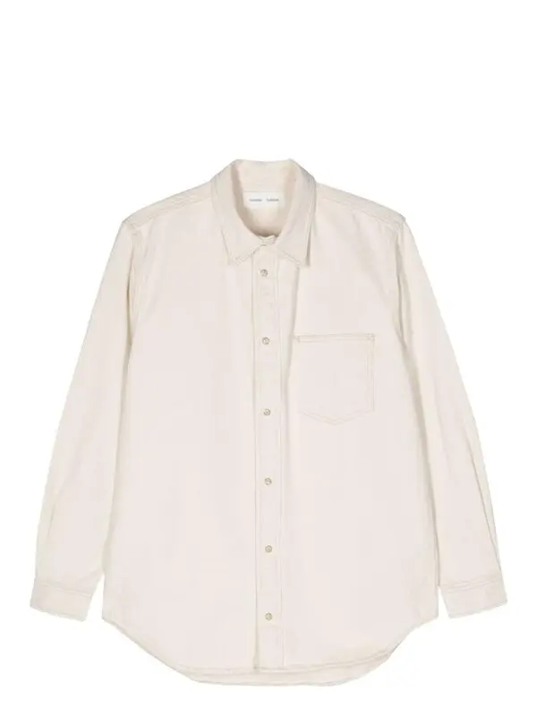 SAMSOE SAMSOE Sadamon B Denim Shirt - Neutrals