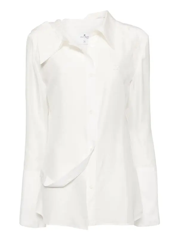 COURREGES Modular Silk Shirt - White