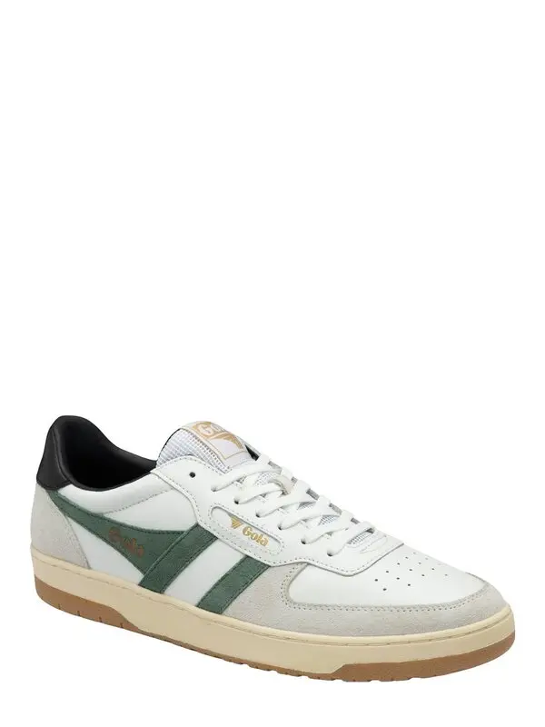 Gola Hawk Leather Sneaker - White/sage/black