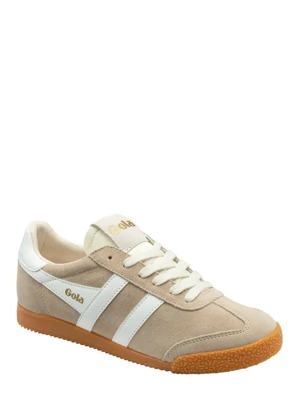 Gola Elan Suede Sneakers - Bone/white