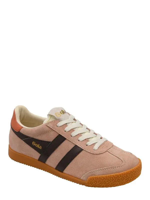 Gola Elan Suede Sneakers - Cameo/mocha/coral