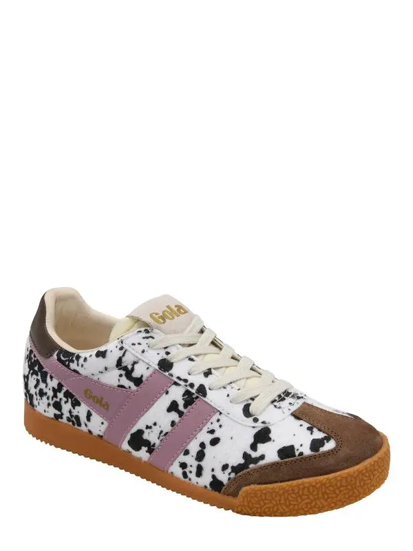 Gola Elan Suede Sneakers - Dalmation/otter/candy