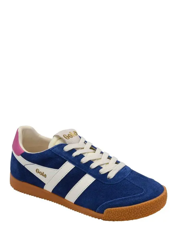 Gola Elan Suede Sneakers - Dark Blue/off White/shock Pink