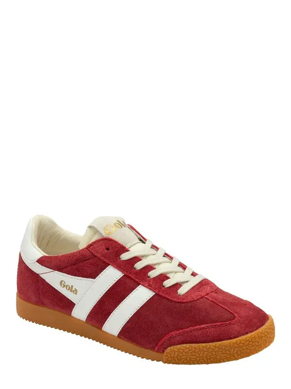Gola Elan Suede Sneakers - Deep Red/white