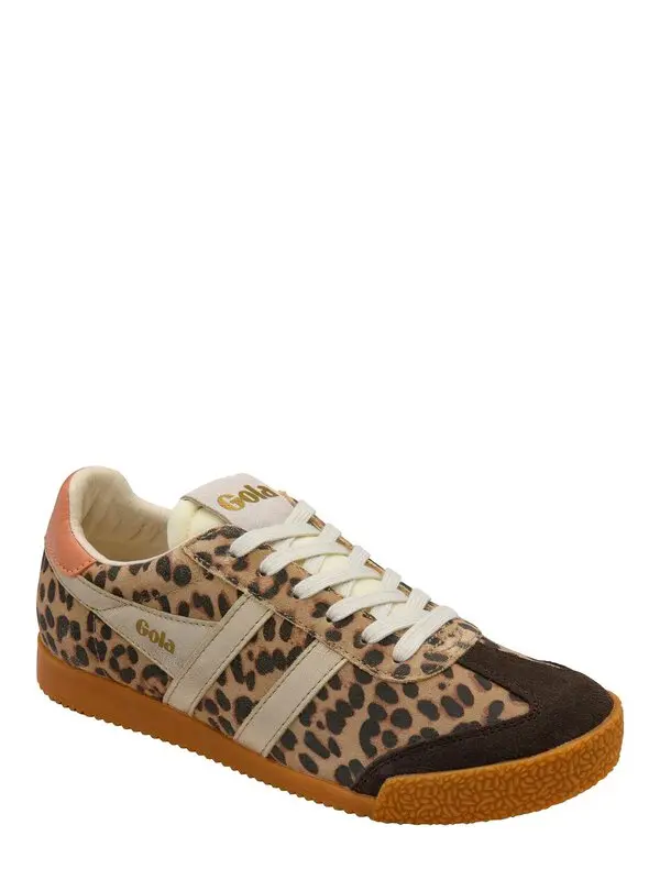 Gola Elan Suede Sneakers - Leopard/gold/terracotta