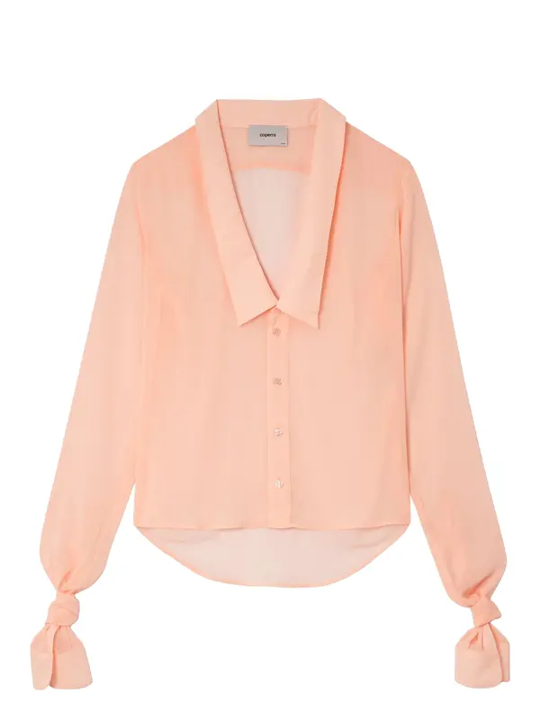 Coperni Chiffon Blouse - Orange