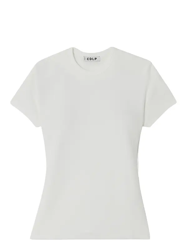CDLP Ribbed Stretch T-shirt - White