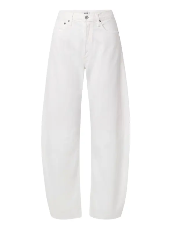AGOLDE Luna High-rise Barrel-leg Jeans - White