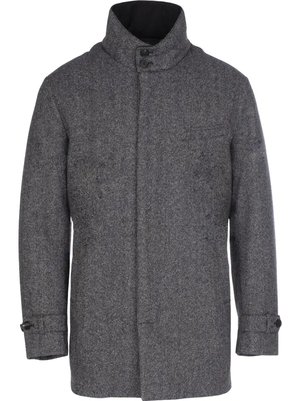 NORWEGIAN WOOL Virgin Wool-cashmere Blend Coat - Grey