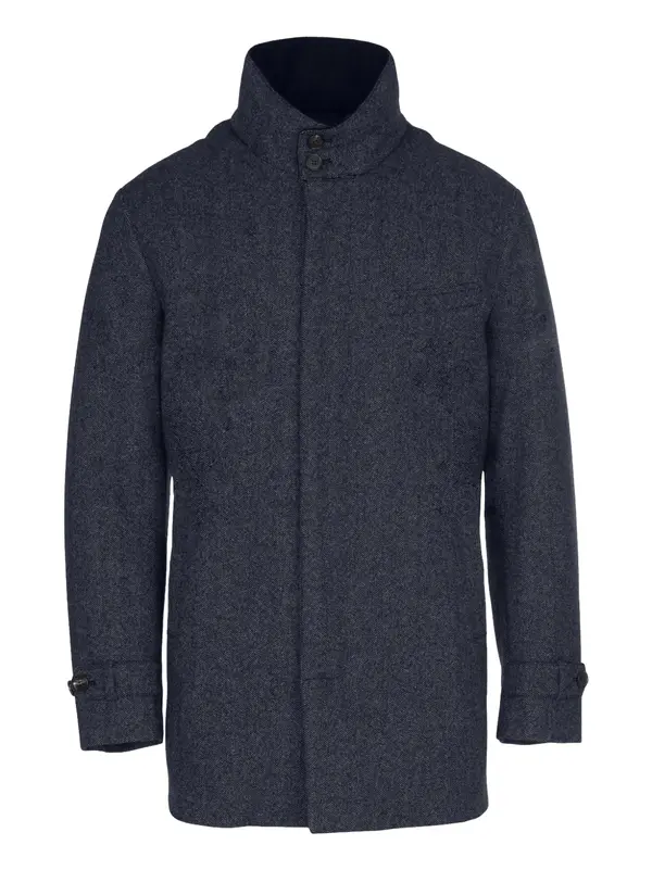 NORWEGIAN WOOL Virgin Wool-cashmere Blend Coat - Blue