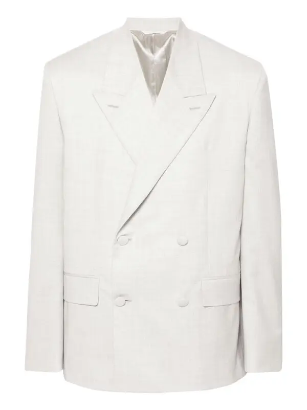 Givenchy Double-breasted Wool Blazer - Neutrals