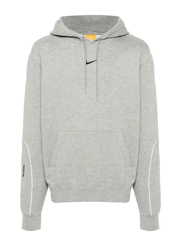 Nike Nocta Swoosh-logo Hoodie - Grey