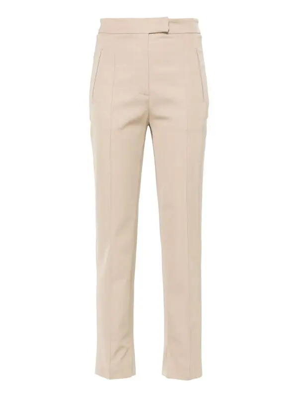 PT TORINO Raised Seam Detail Trousers - Neutrals