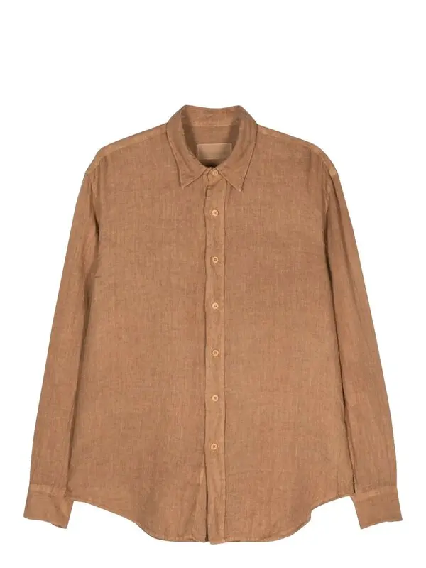 COSTUMEIN Andrea Linen Shirt - Brown