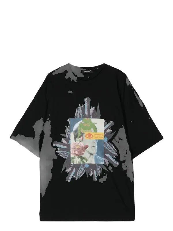 UNDERCOVERISM Graphic-print Cotton T-shirt - Black