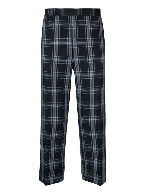 Thom Browne Low-rise Drop-crotch Trousers - Blue
