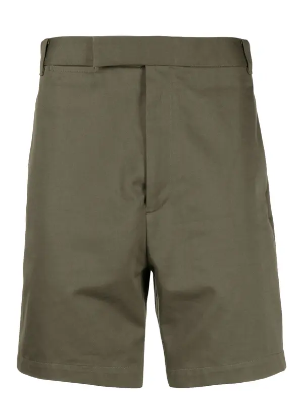 Thom Browne Straight-leg Twill Shorts - Green