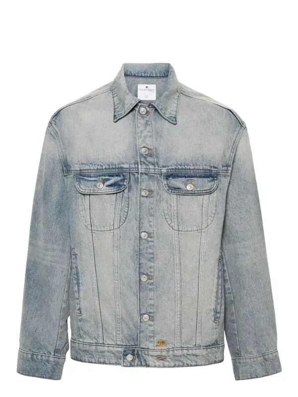 COURREGES Cocoon Denim Jacket - Blue