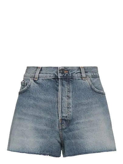 HAIKURE Denim High-waisted Shorts - Blue