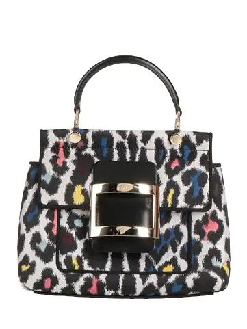 ROGER VIVIER Handbag In Leopard Print - Black