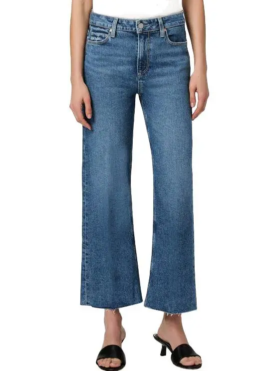 Paige Leenah High-waist Wide-leg Ankle Jeans - Moonchild