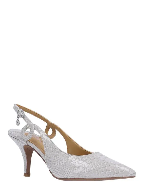J. Reneé Tindra Slingback Pumps - Light Grey