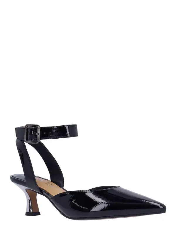 J. Reneé Tamsin Pointed-toe Pumps With Ankle Strap - Black