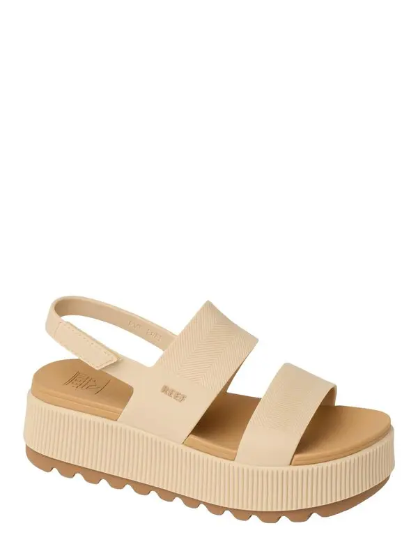 Reef Water Vista Platform Slingback Sandal - Seashell