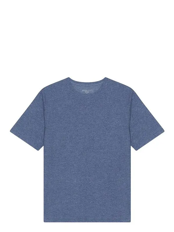 Beyond Yoga Always Beyond Crew Tee 2.0 In Blue - Ocean Indigo Blue