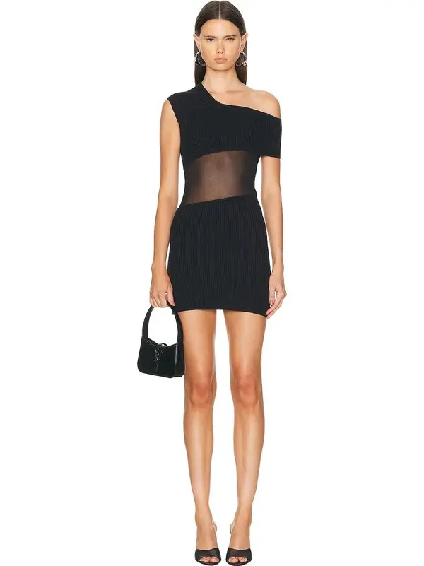 RtA Maya Mini Dress - Black