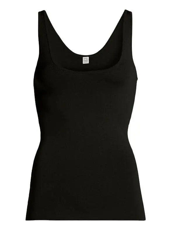TOTEME Compact Jersey Tank - Black