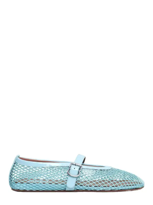 Alaïa Mesh Mary Jane Flats - Blue