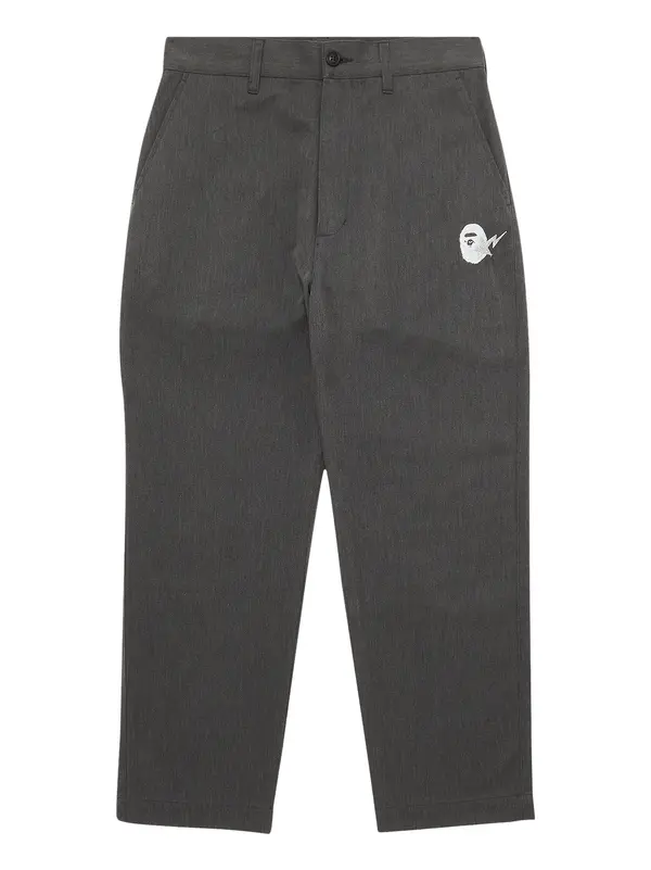 A BATHING APE Exclusive Chino Melange Pants Charcoal - Grey