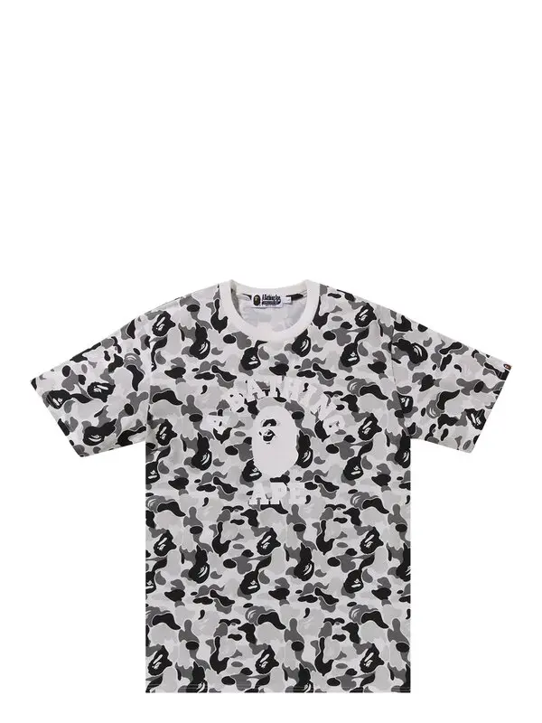 A BATHING APE Abc Camo College T-shirt - Grey