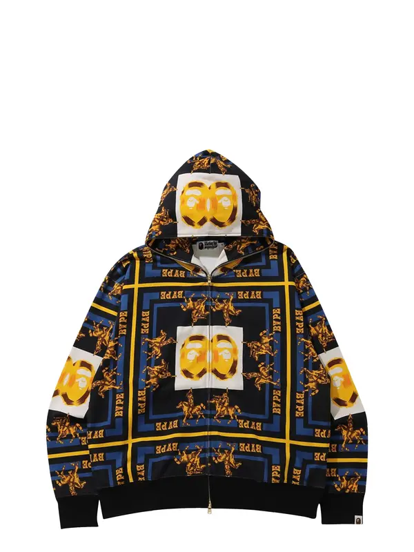 A BATHING APE Double Ape Head Relaxed Full Zip Hoodie - Black