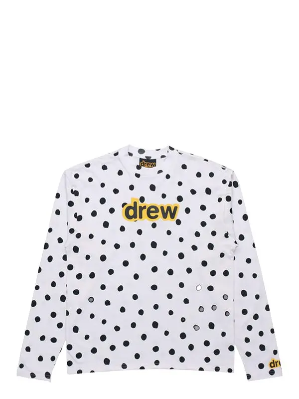 Drew House Secret Long-sleeve Tee 'polka Dot - Cream