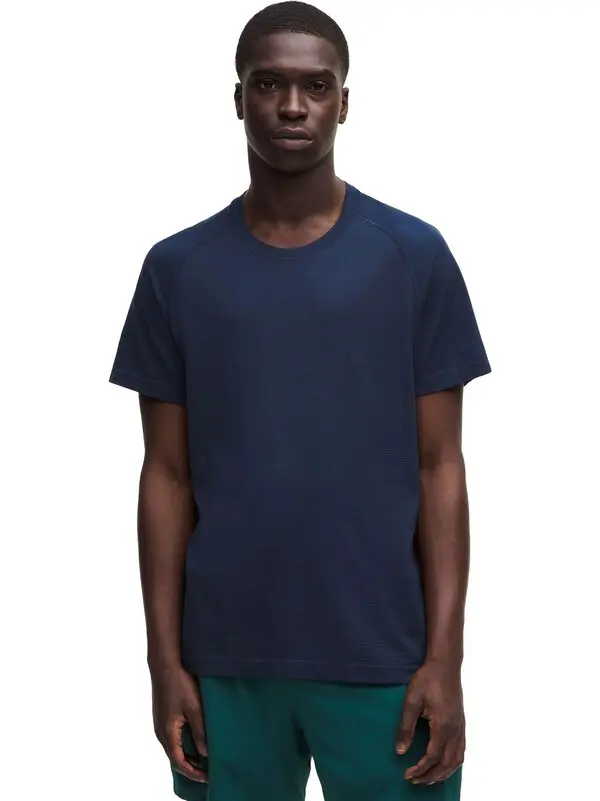 Lululemon Metal Vent Tech Short Sleeve - Club Blue/club Blue