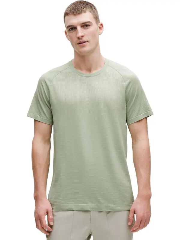 Lululemon Metal Vent Tech Short Sleeve - Fog Green/pelican