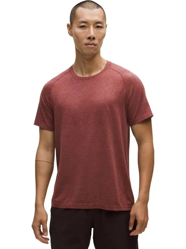 Lululemon Metal Vent Tech Short Sleeve - Rockwood/red Clay