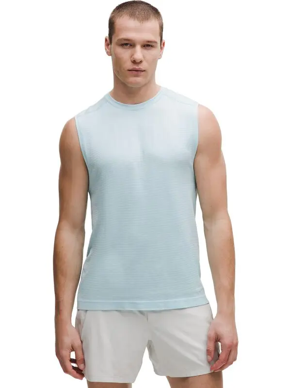 Lululemon Metal Vent Tech Sleeveless Shirt - Polo Pastel/foam Cloud