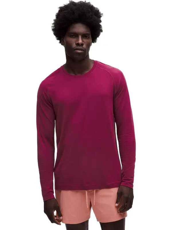 Lululemon Metal Vent Tech Long-sleeve Shirt - Raspberry Rave/raspberry Rave