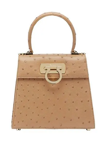 FERRAGAMO Iconic Top Handle Bag - Gold