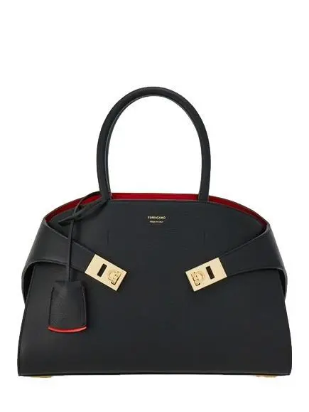 FERRAGAMO Hug Top Handle Bag - Red