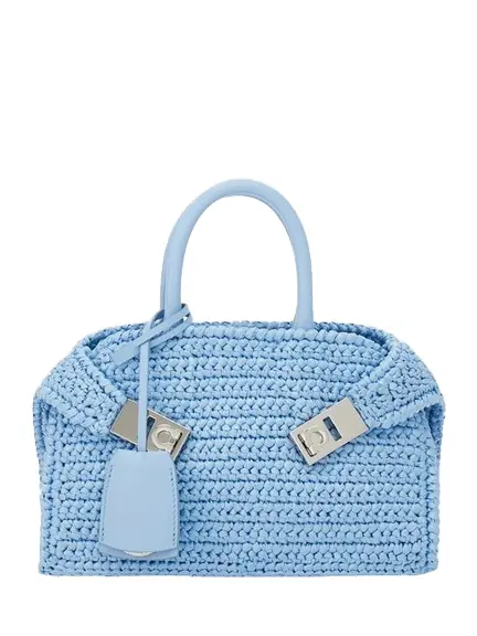 FERRAGAMO Hug Handbag Xs - Blue