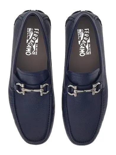 FERRAGAMO Gancini Ornament Driver - Blue