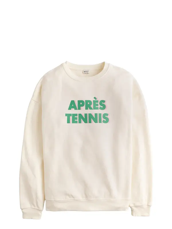 Madewell Kule Après Tennis Sweatshirt - Cream