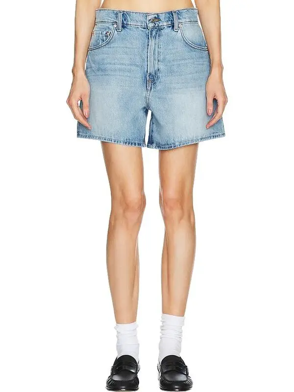 GRLFRND Reggie Mid Rise Denim Short - Point Loma